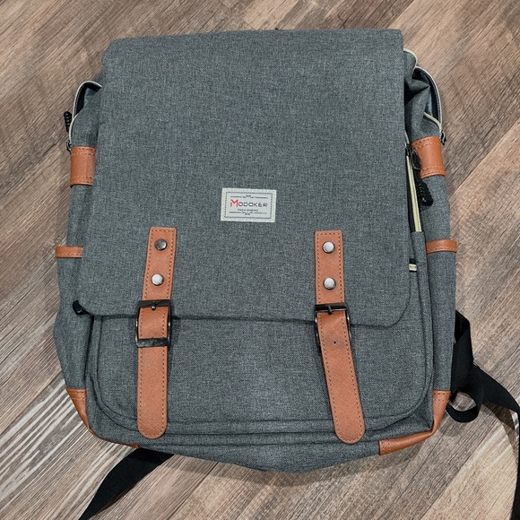 Modoker | Bags | Modoker Vintage Laptop Bag Gray | Poshmark